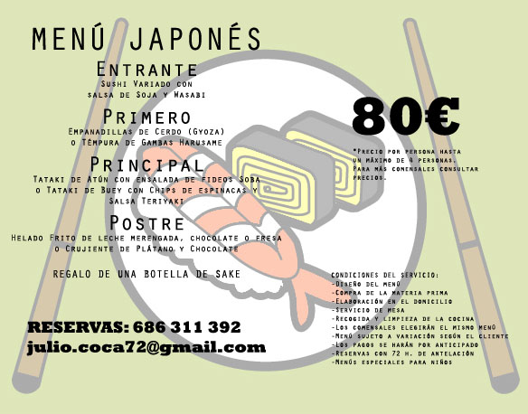 Menú Japonés :: Tucocineroencasa