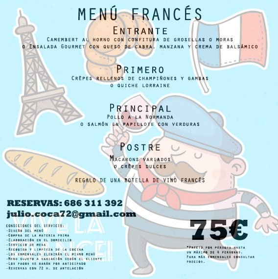 Menú Francés :: Tucocineroencasa